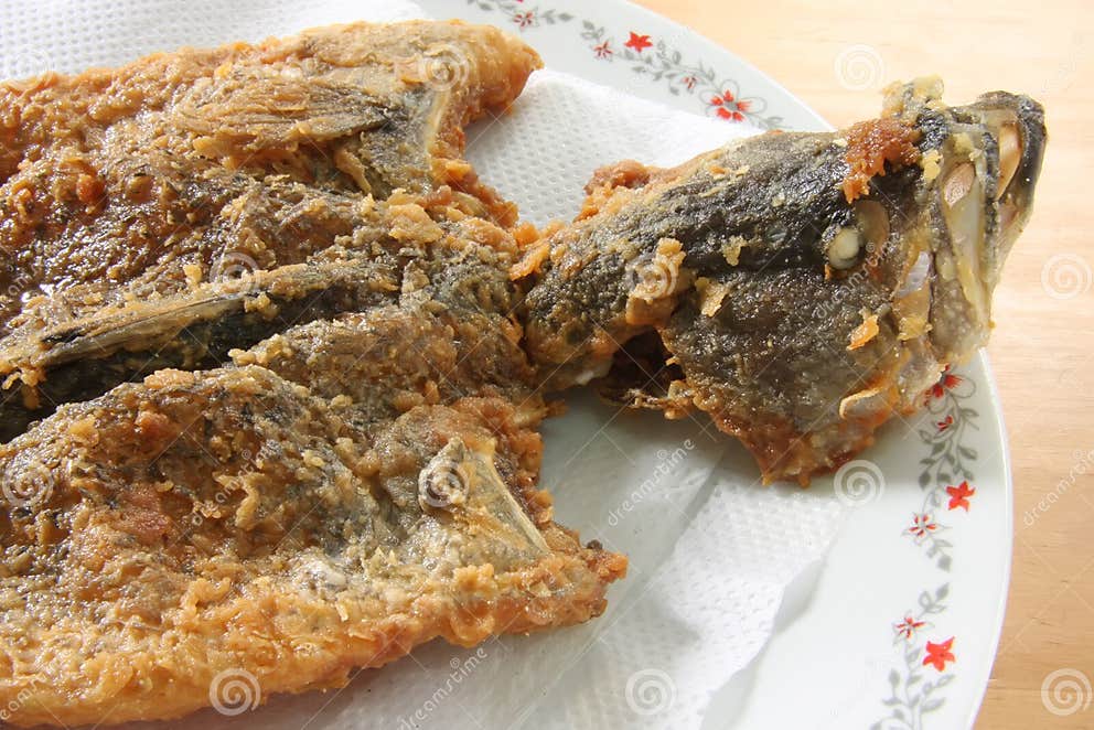 Whole fried fish stock image. Image of chinese, deep, fried - 4030005