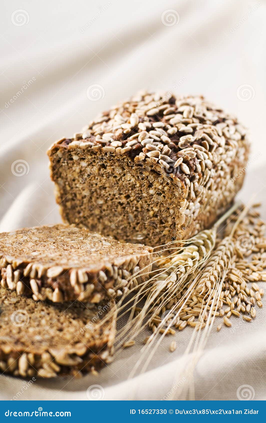 Whole grain bread stock photo. Image of gourmet, food - 16527330