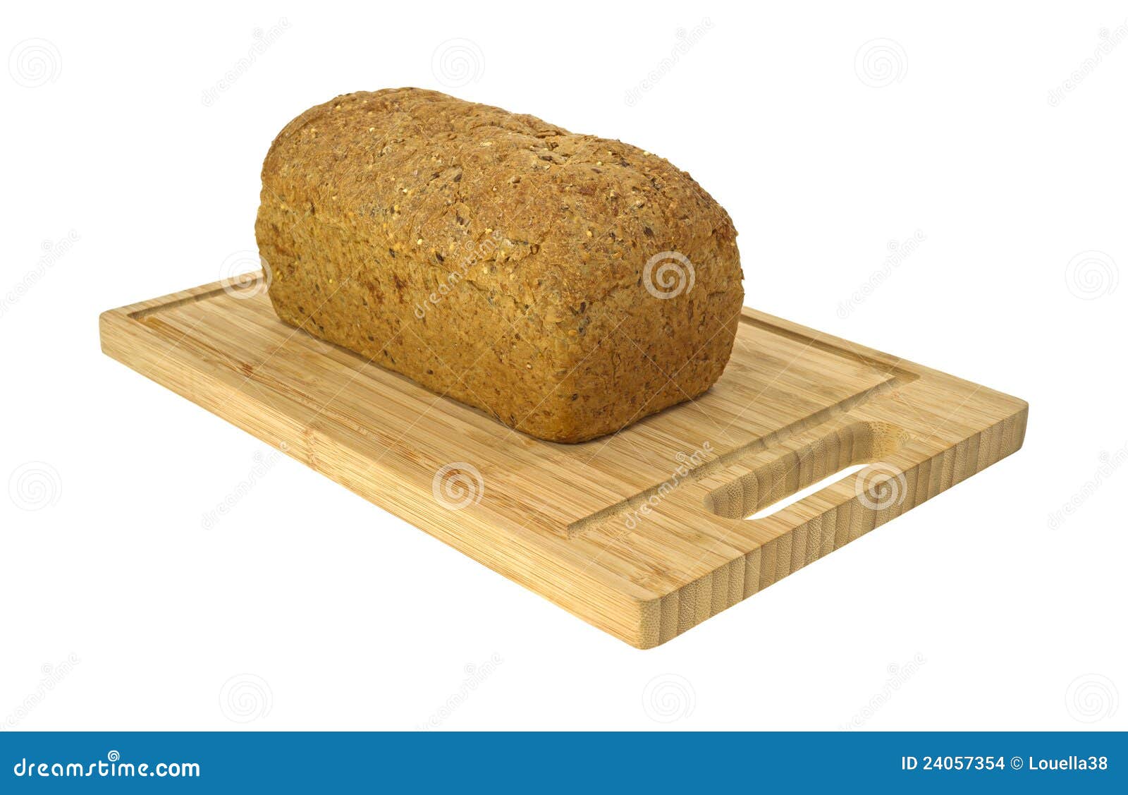 Whole Grain Bread Loaf Angle Stock Photo - Image of nutritious, brown ...