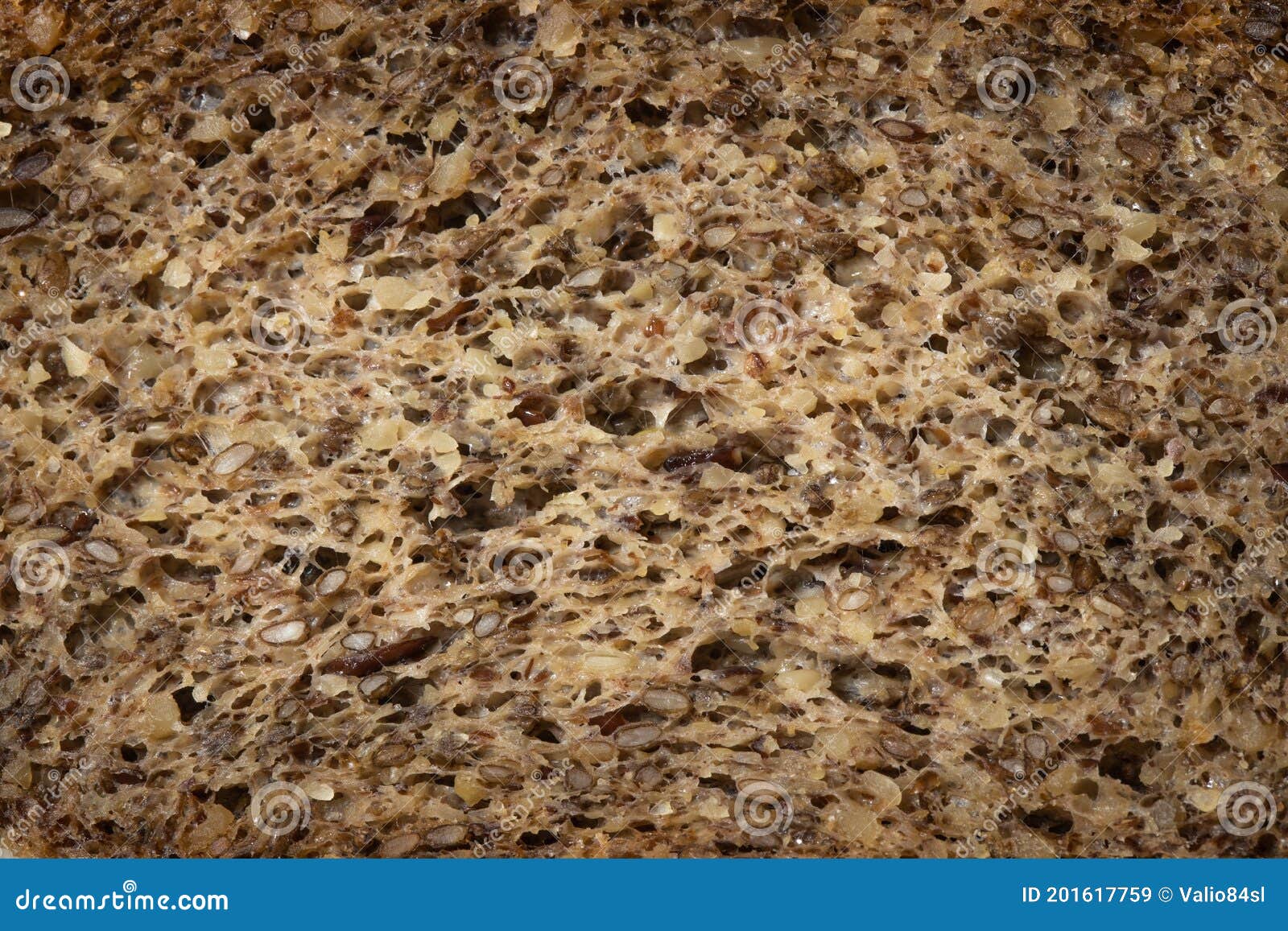 Whole Grain Bread Texture Background Stock Image - Image of loaf ...