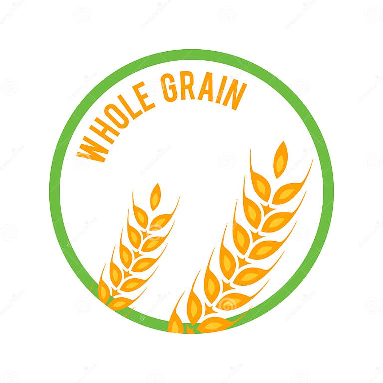Whole grain logo template stock vector. Illustration of isolated ...
