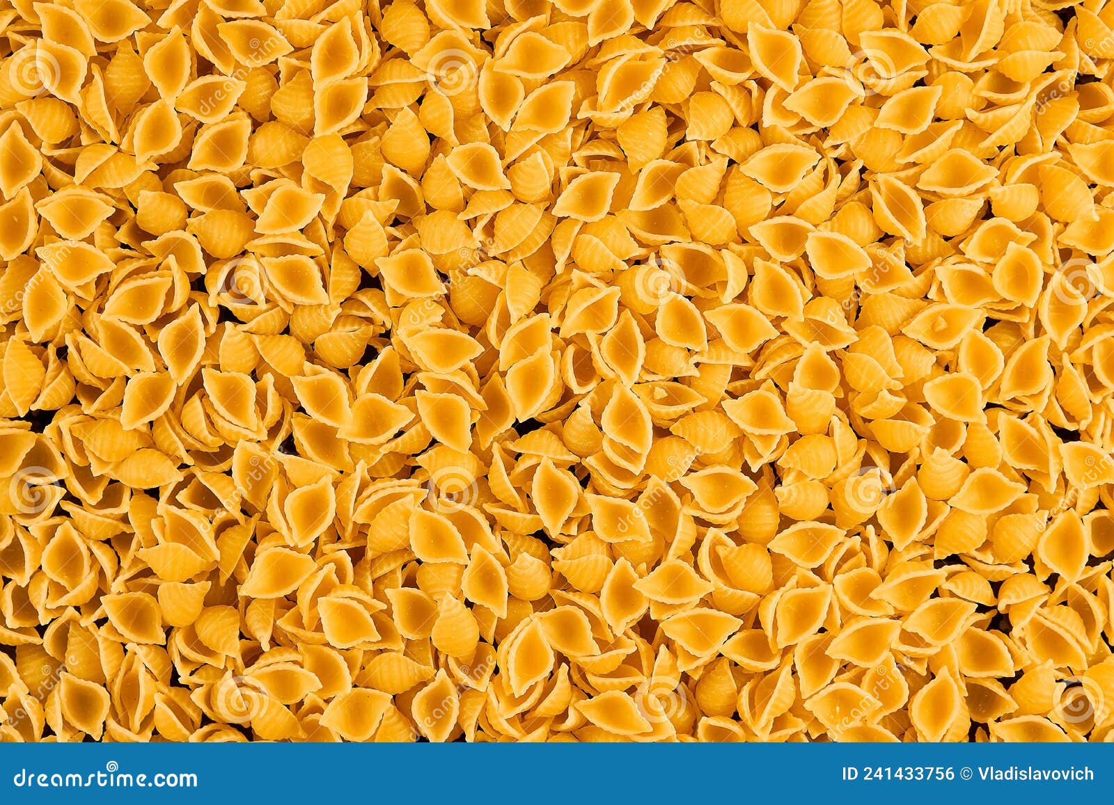 Whole Grain Pasta - Small Shell on a Dark Mirrored Table, Pasta Layout ...