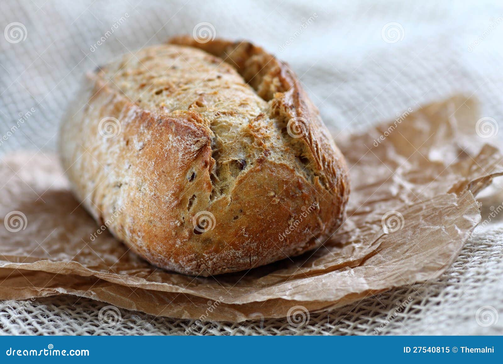 Whole grain roll stock image. Image of crispy, grain - 27540815