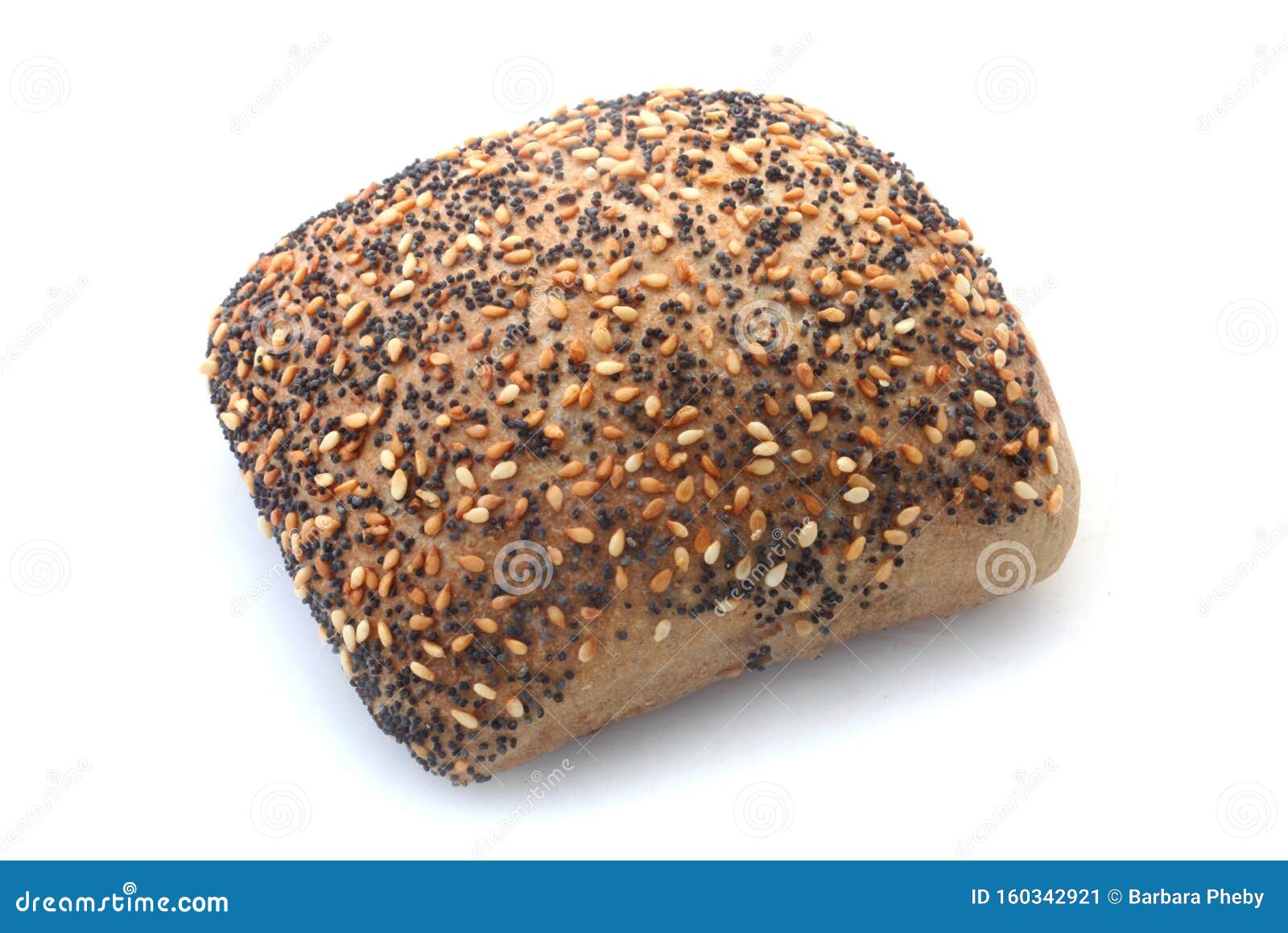 Whole Grain Roll stock image. Image of isolated, roll - 160342921