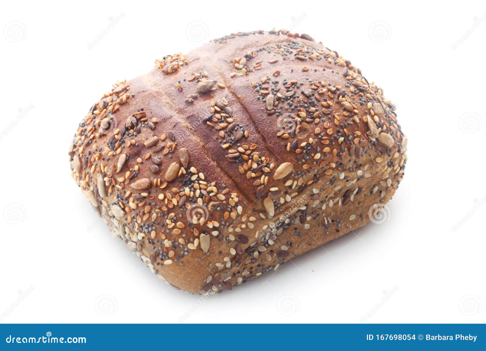 Whole Grain Roll stock photo. Image of healthy, isolated - 167698054