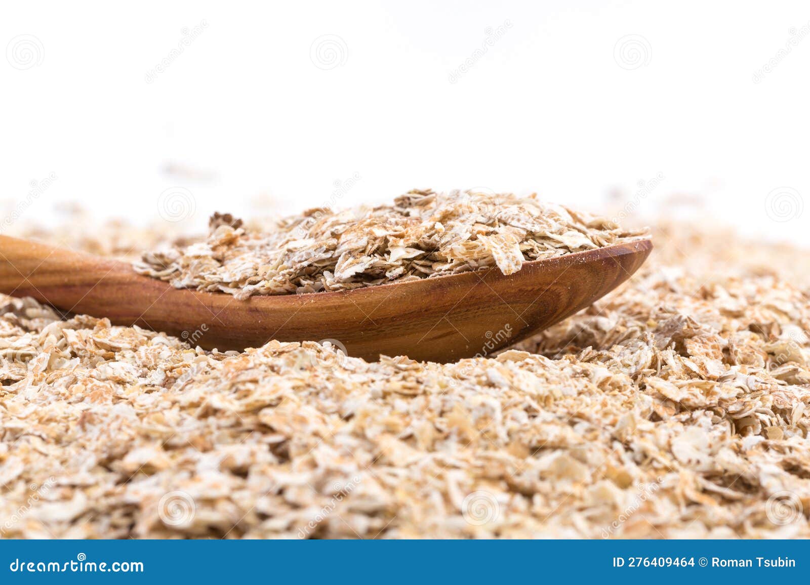 Whole grain, rolled oats stock photo. Image of overflowing - 276409464