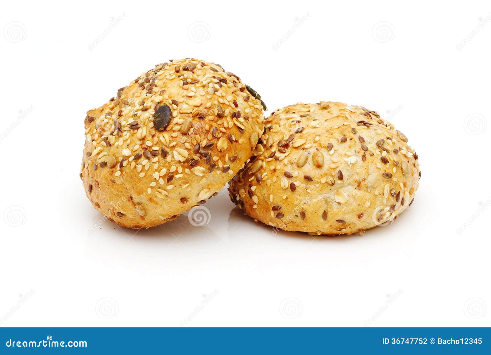 Whole grain rolls stock photo. Image of bake, roll, meal - 36747752