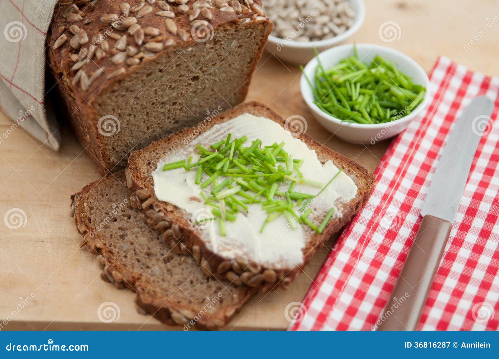 Whole Grain Rye Bread stock image. Image of round, meal - 36816287