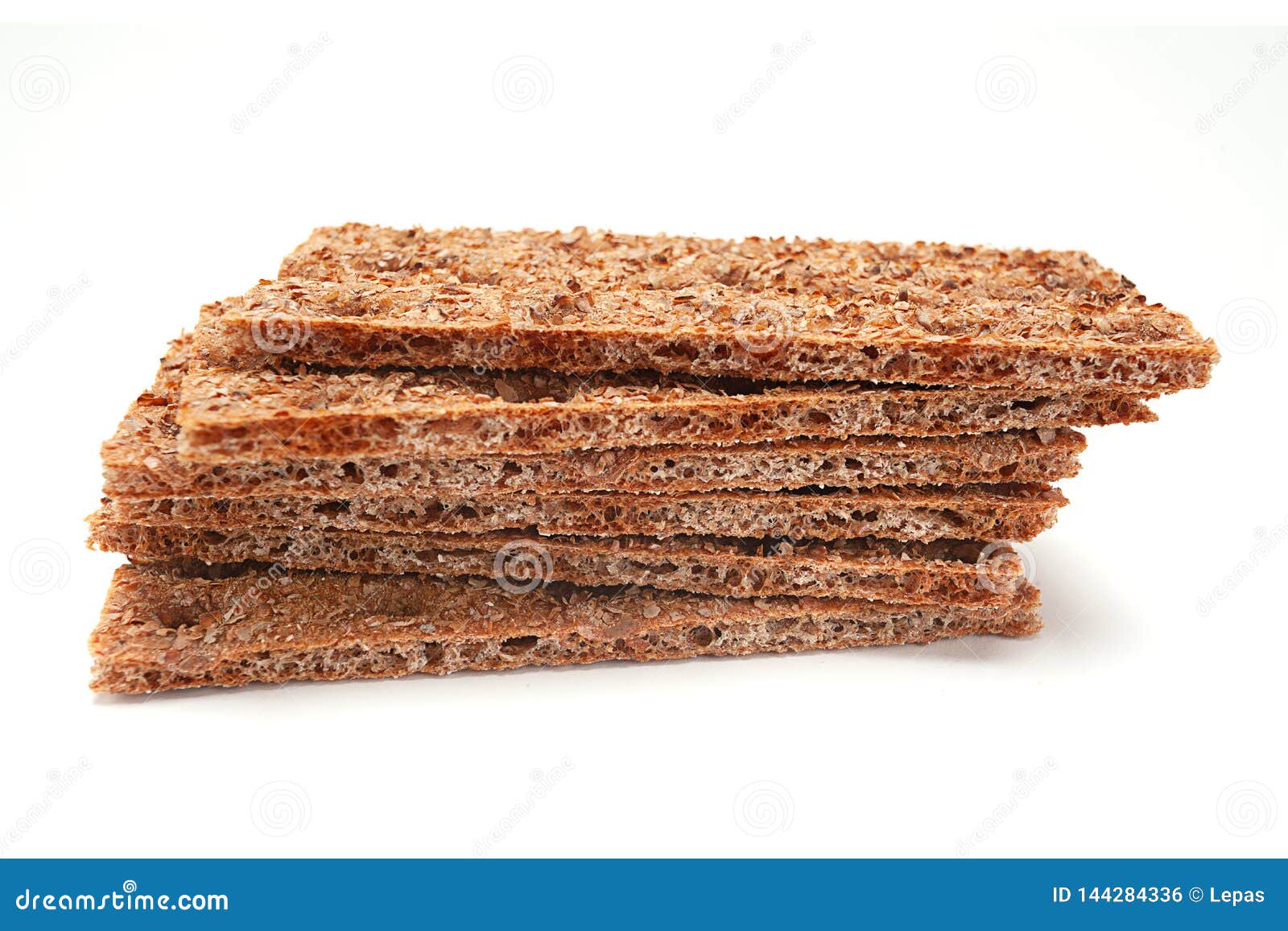 Whole grain rye crispbread stock photo. Image of white - 144284336
