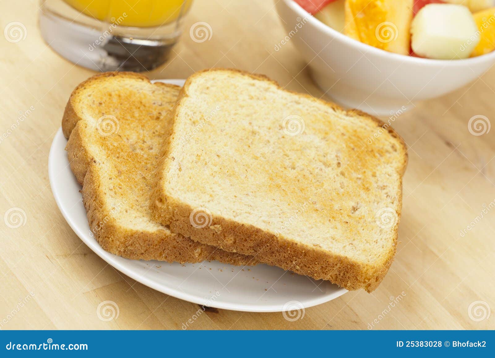 Whole Grain Toast stock photo. Image of crust, breakfast - 25383028