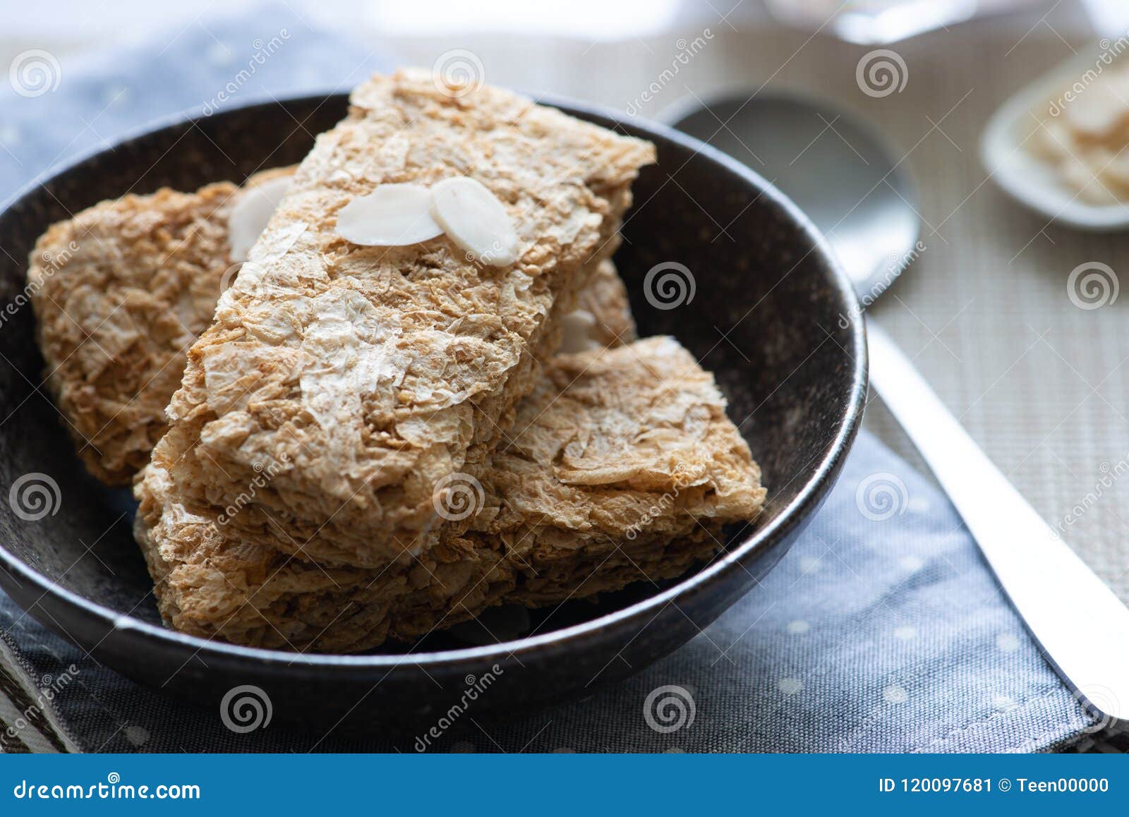Whole Grain Wheat Biscuits Breakfast Cereal Stock Image - Image of ...