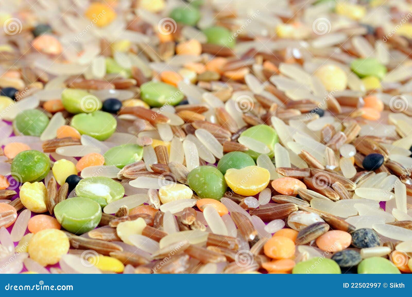 Whole Grains & Beans Soup Mix Close-Up Stock Image - Image of cereal ...