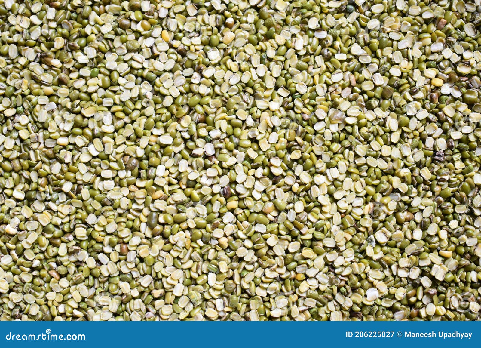Whole Green Split Mung Beans Stock Image - Image of fiber, food: 206225027