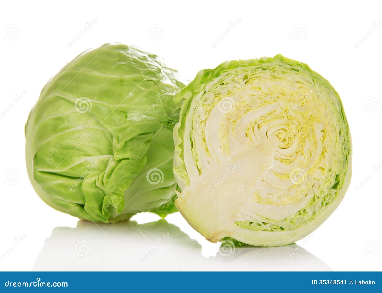 Whole and half of cabbage stock image. Image of herbal - 35348541