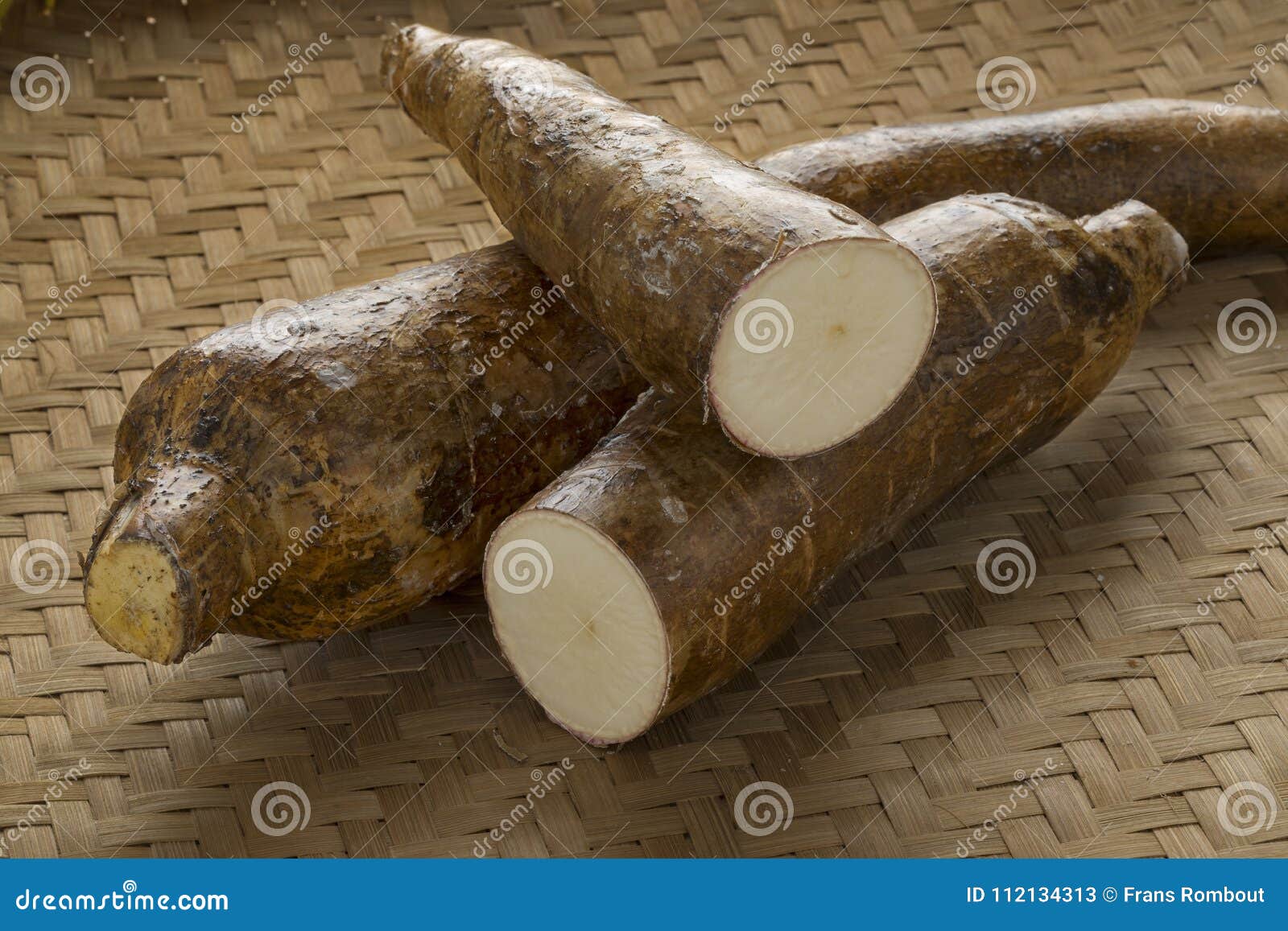 Cassava Roots On A Basket Stock Photo | CartoonDealer.com #110517024