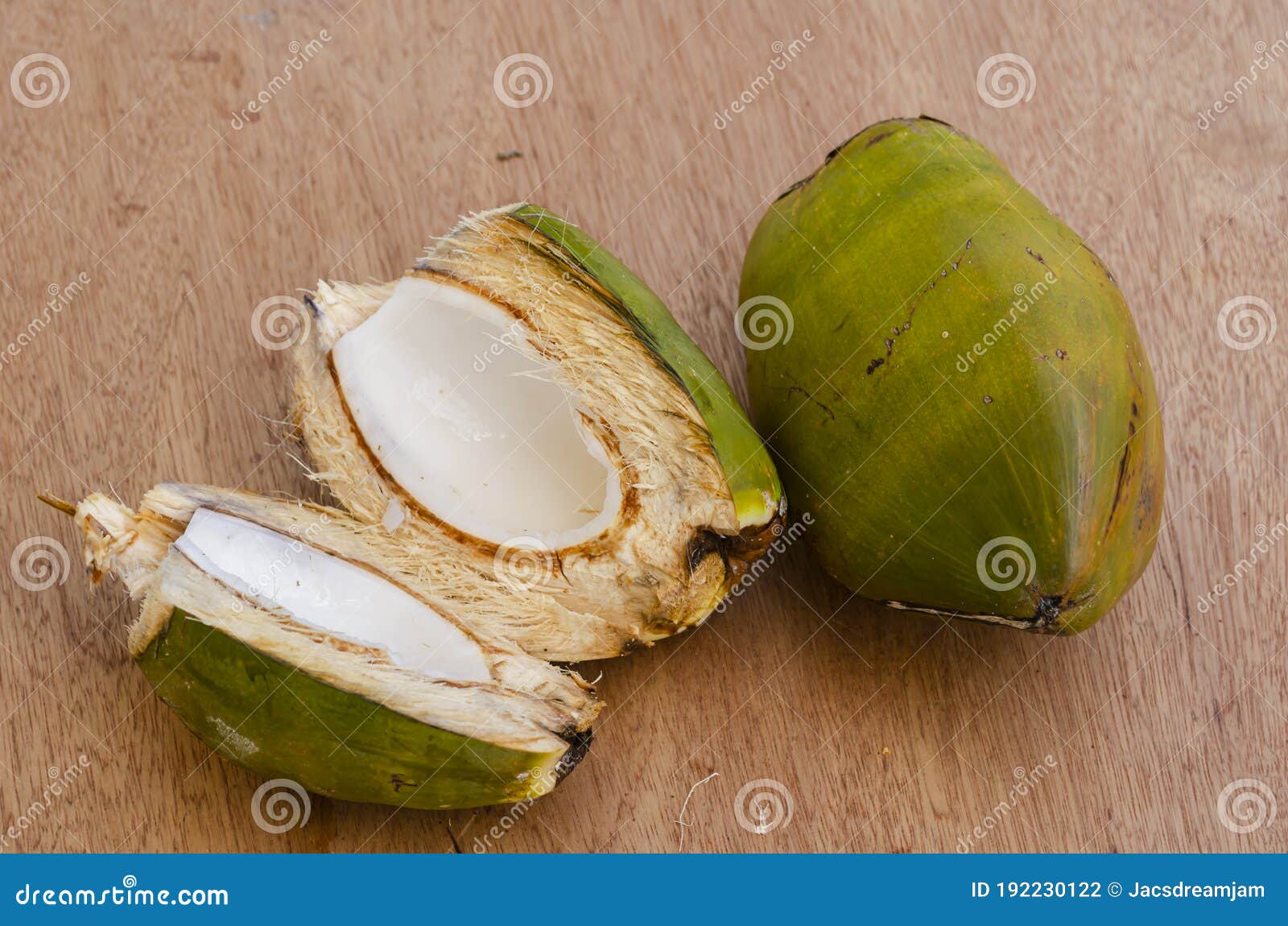 Whole and Half Coconuts stock photo. Image of food, endosperm - 192230122
