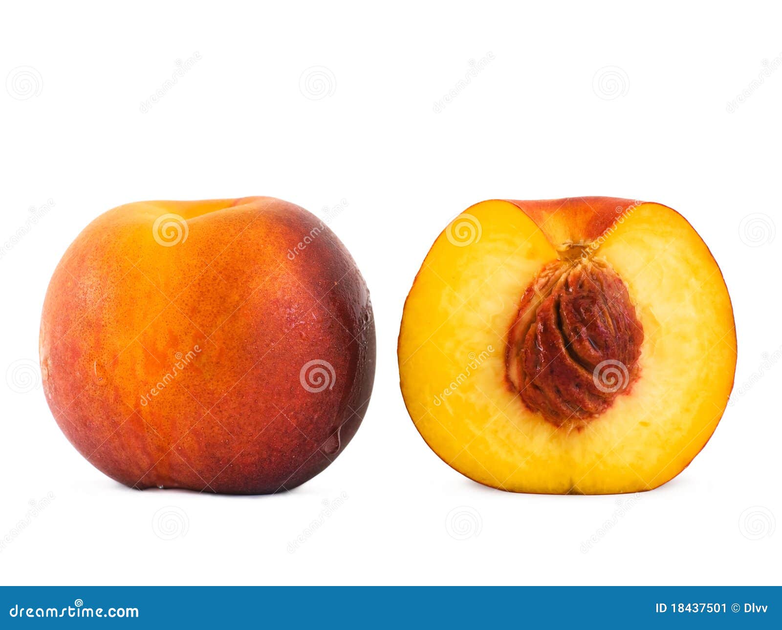 Half A Peach Royalty-Free Stock Photography | CartoonDealer.com #26001329