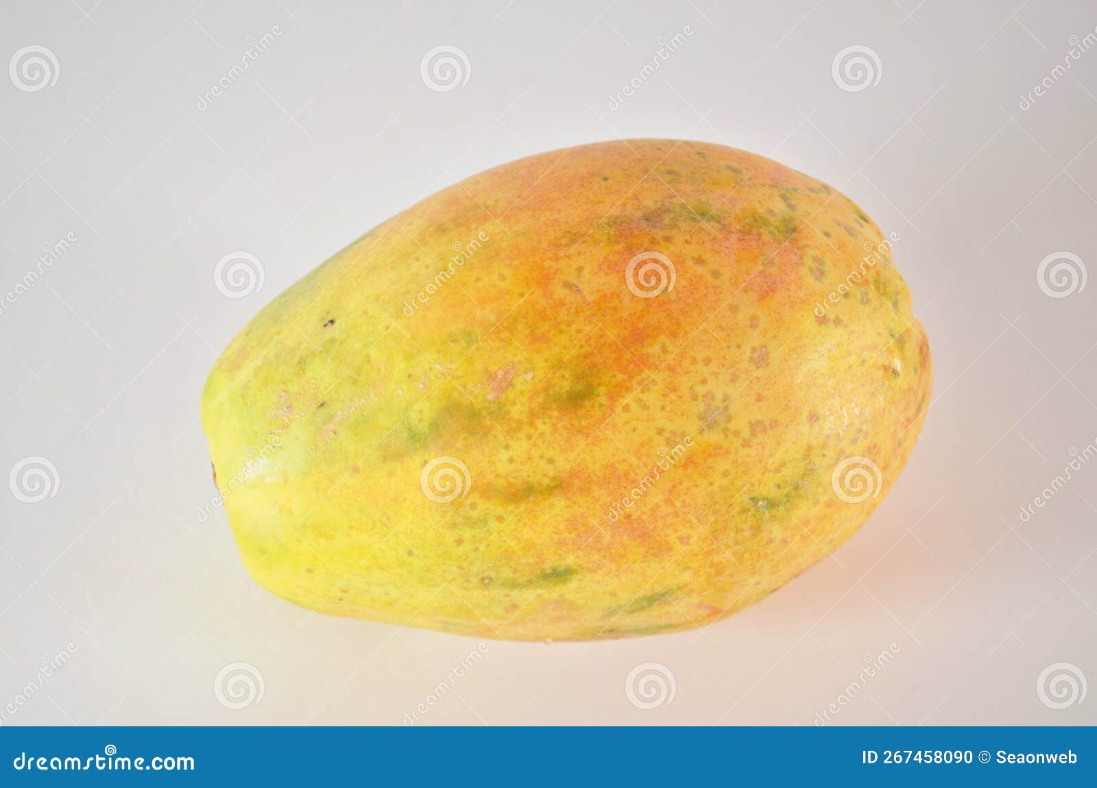 Whole and Half of Ripe Papaya Fruit with Seeds Stock Photo - Image of ...