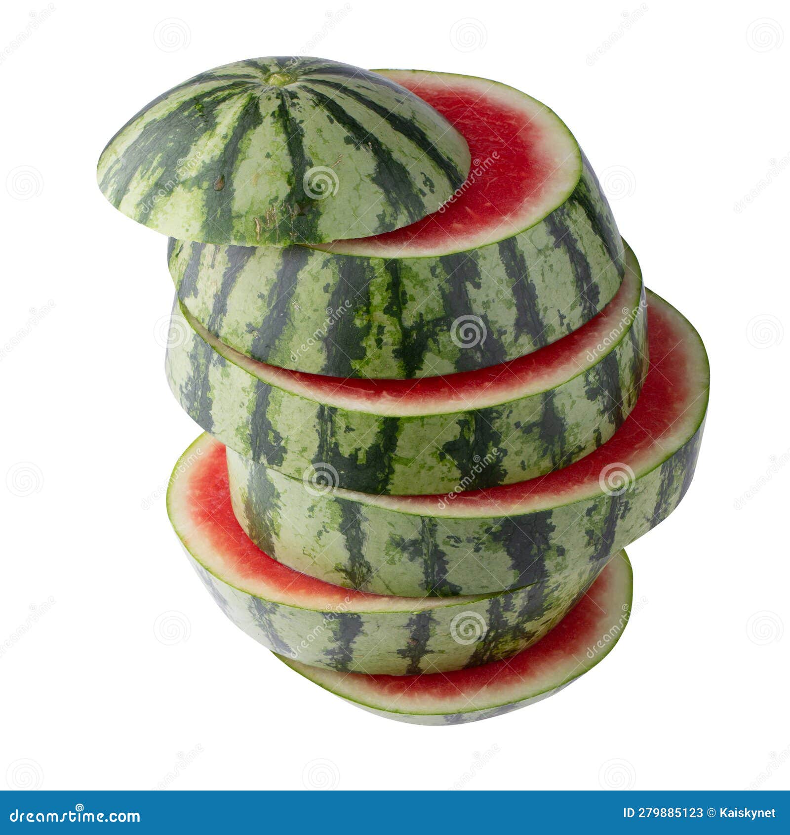 Whole And Half Watermelon Isolated On A Transparent Background Royalty ...