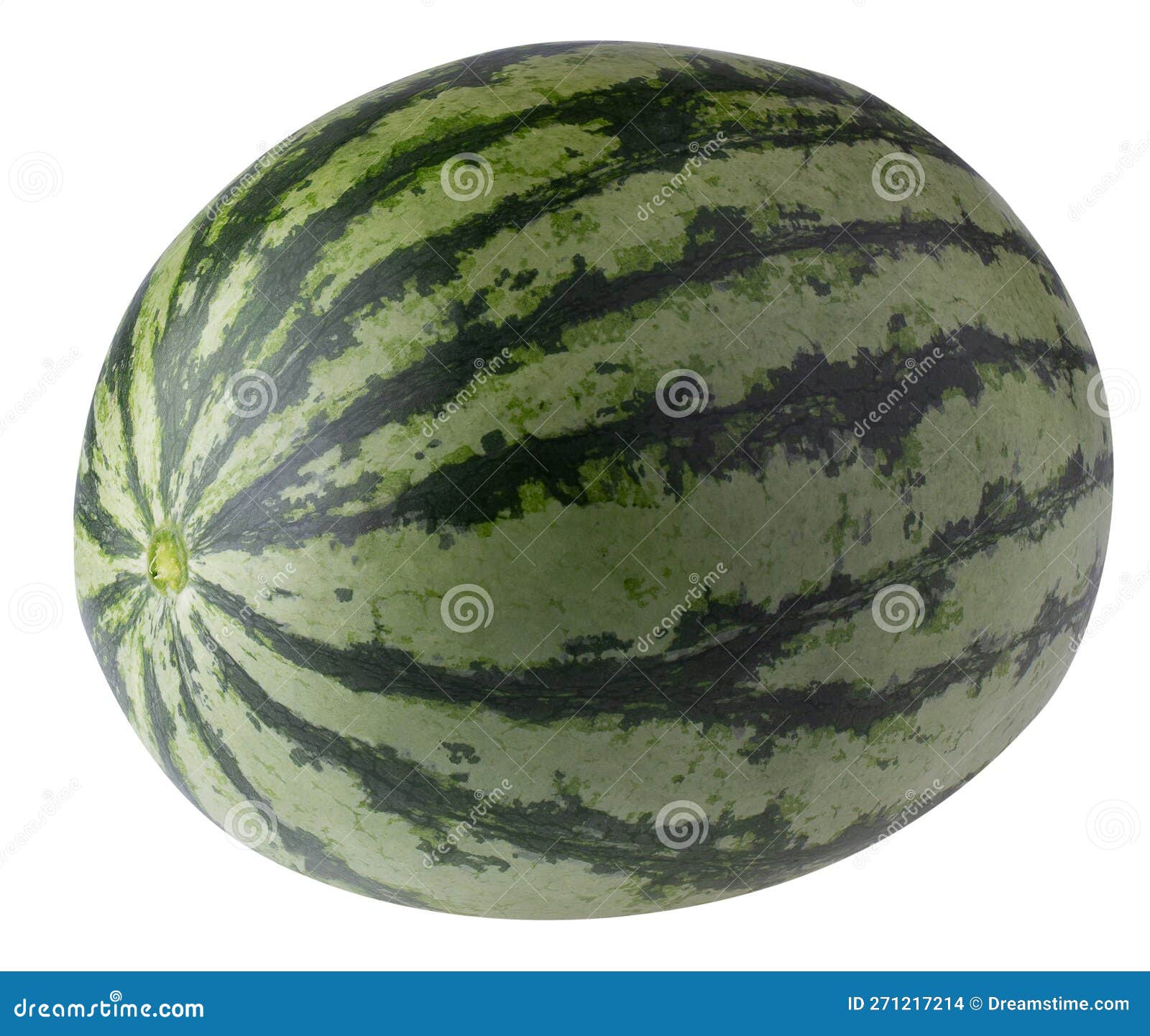 Whole and Half Watermelon Isolated on a White Background Stock Photo ...