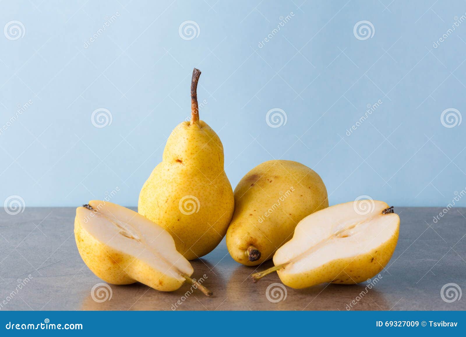 Whole and Halved Corella Pears Stock Image - Image of field, dessert ...