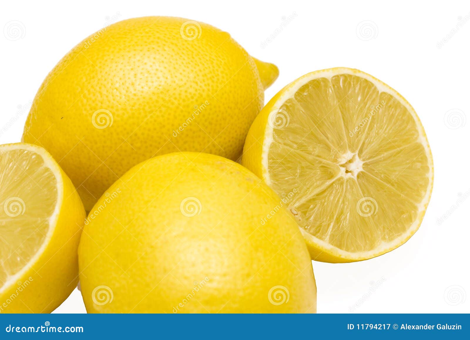 Whole and halved lemons stock image. Image of fresh, nutritional - 11794217