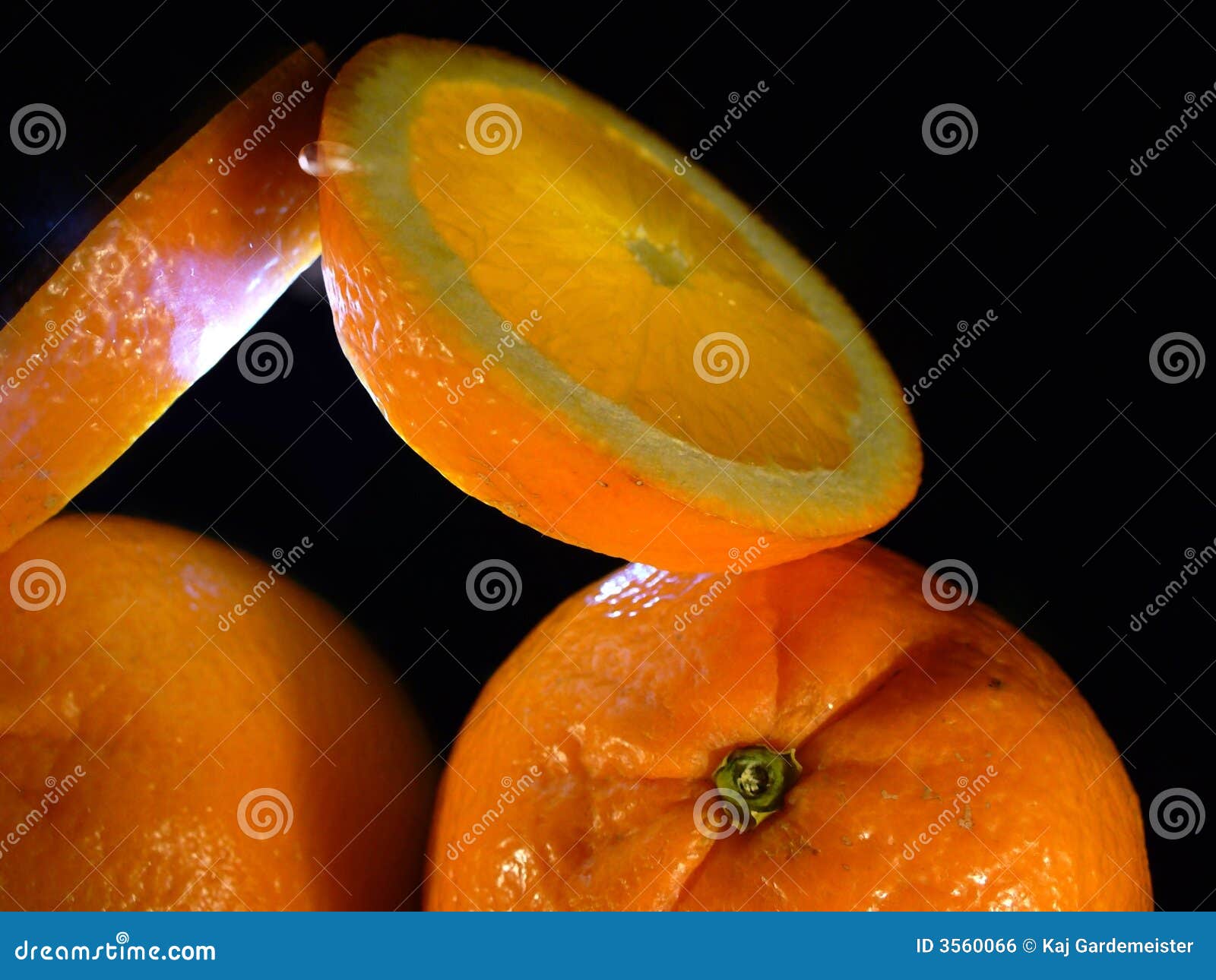Whole and halved orange stock photo. Image of nutritional - 3560066
