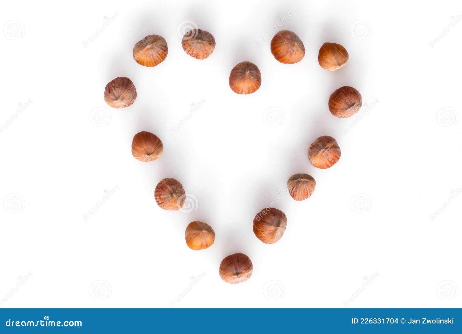 Hazelnuts Heart Royalty-Free Stock Photo | CartoonDealer.com #116738343