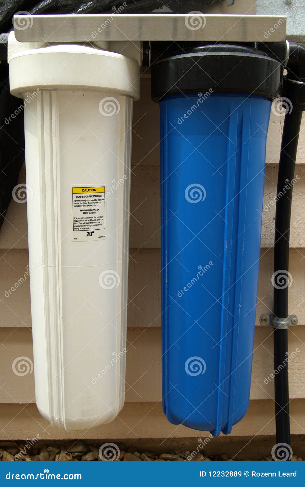 Whole House Water Filter (fitted) Stock Image - Image of purify, clean ...