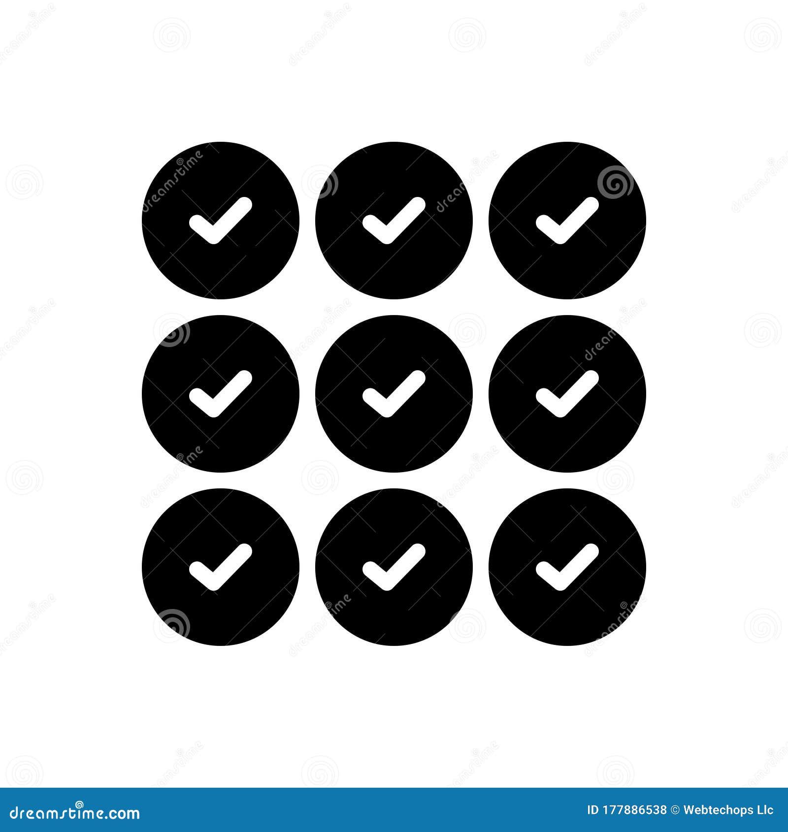 Black Solid Icon for Whole, Full and Entire Stock Vector - Illustration ...