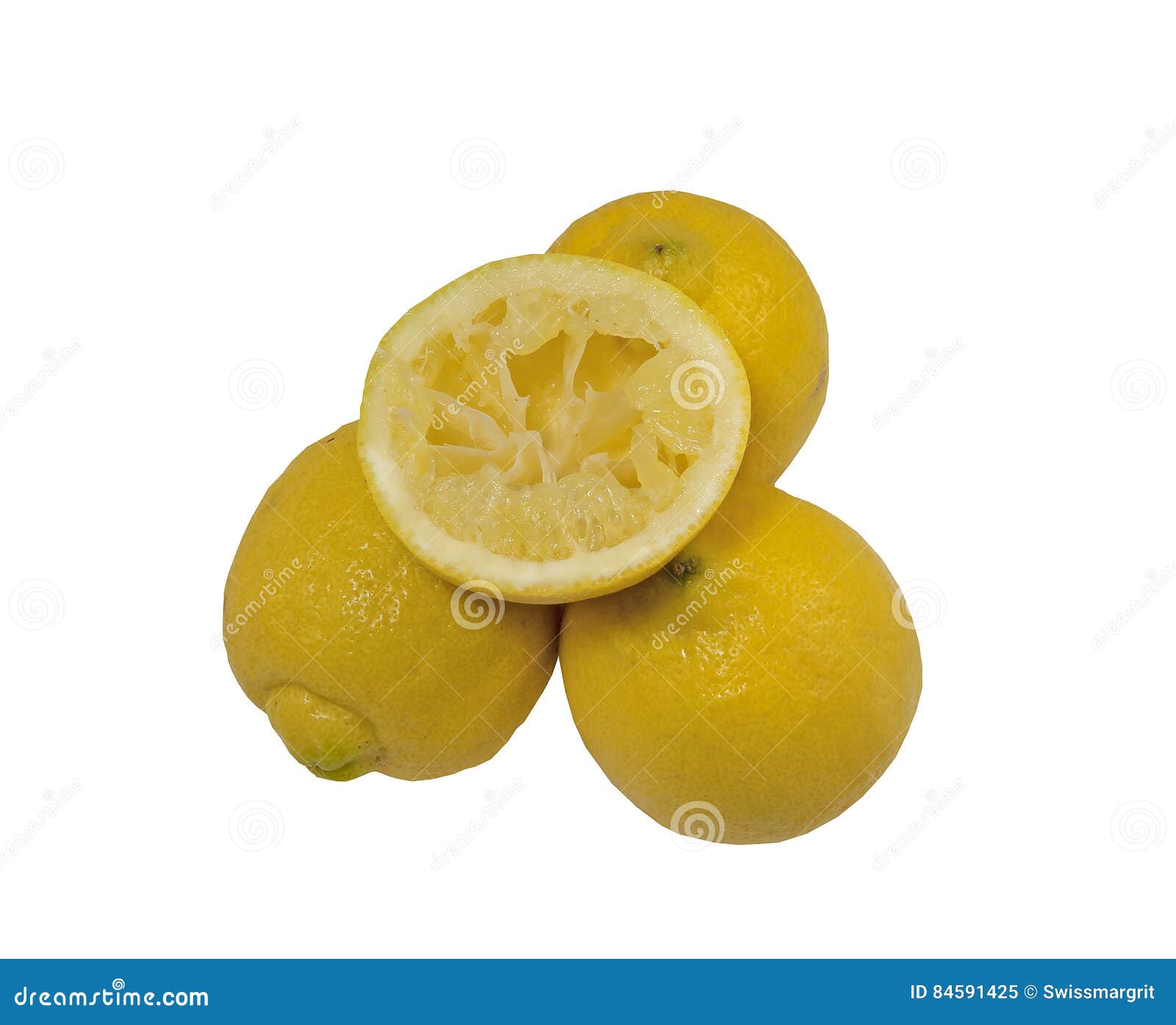Whole Lemons and Half Squeezed Ont Stock Image - Image of squeezed ...