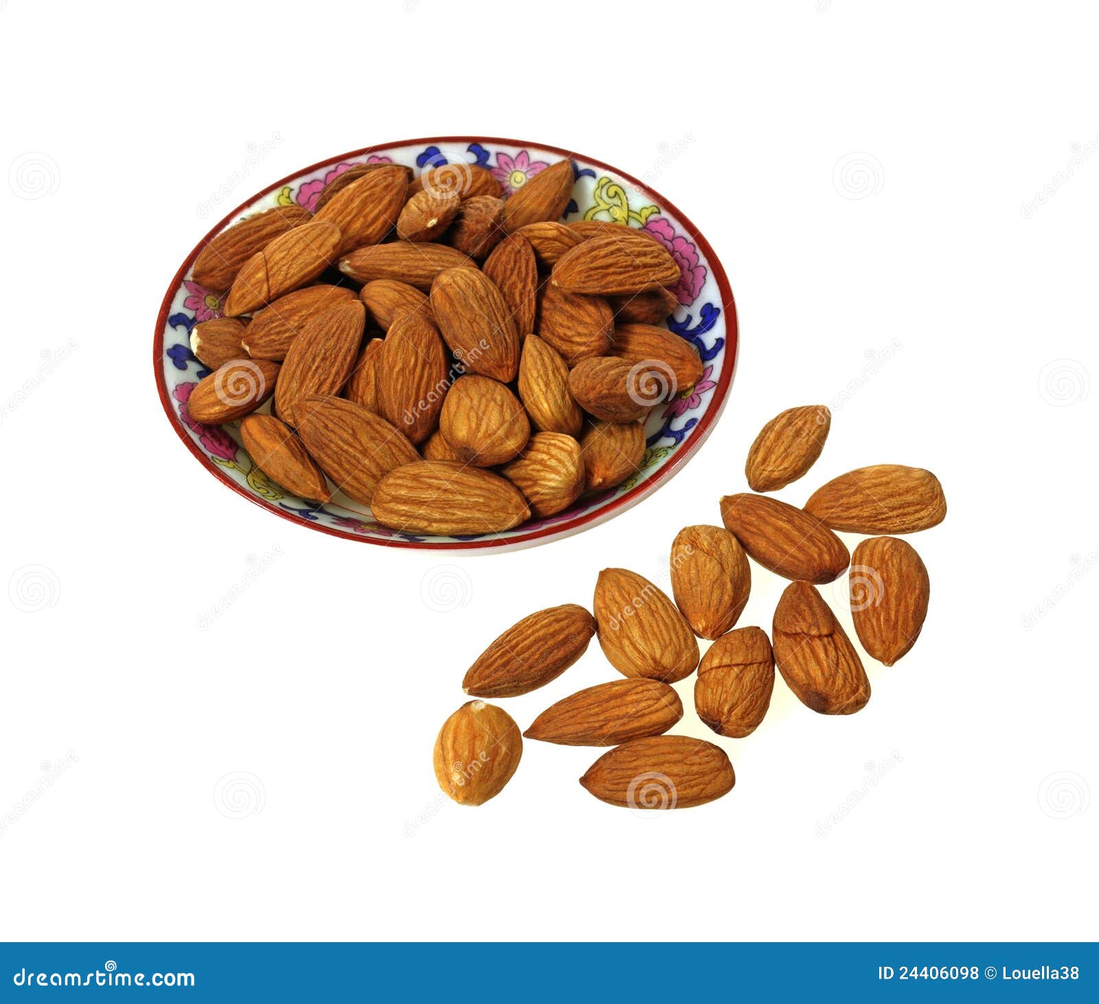 Whole Natural Almonds stock photo. Image of shape, small - 24406098