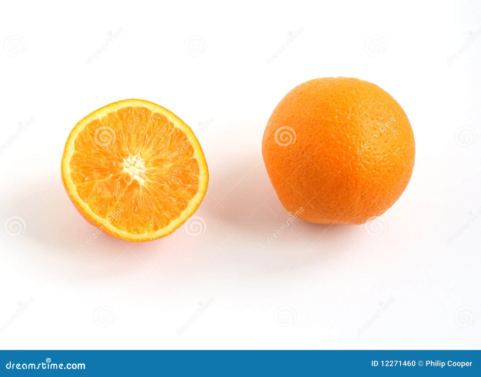 Whole Orange and Half Orange Stock Photo - Image of fruit, background ...