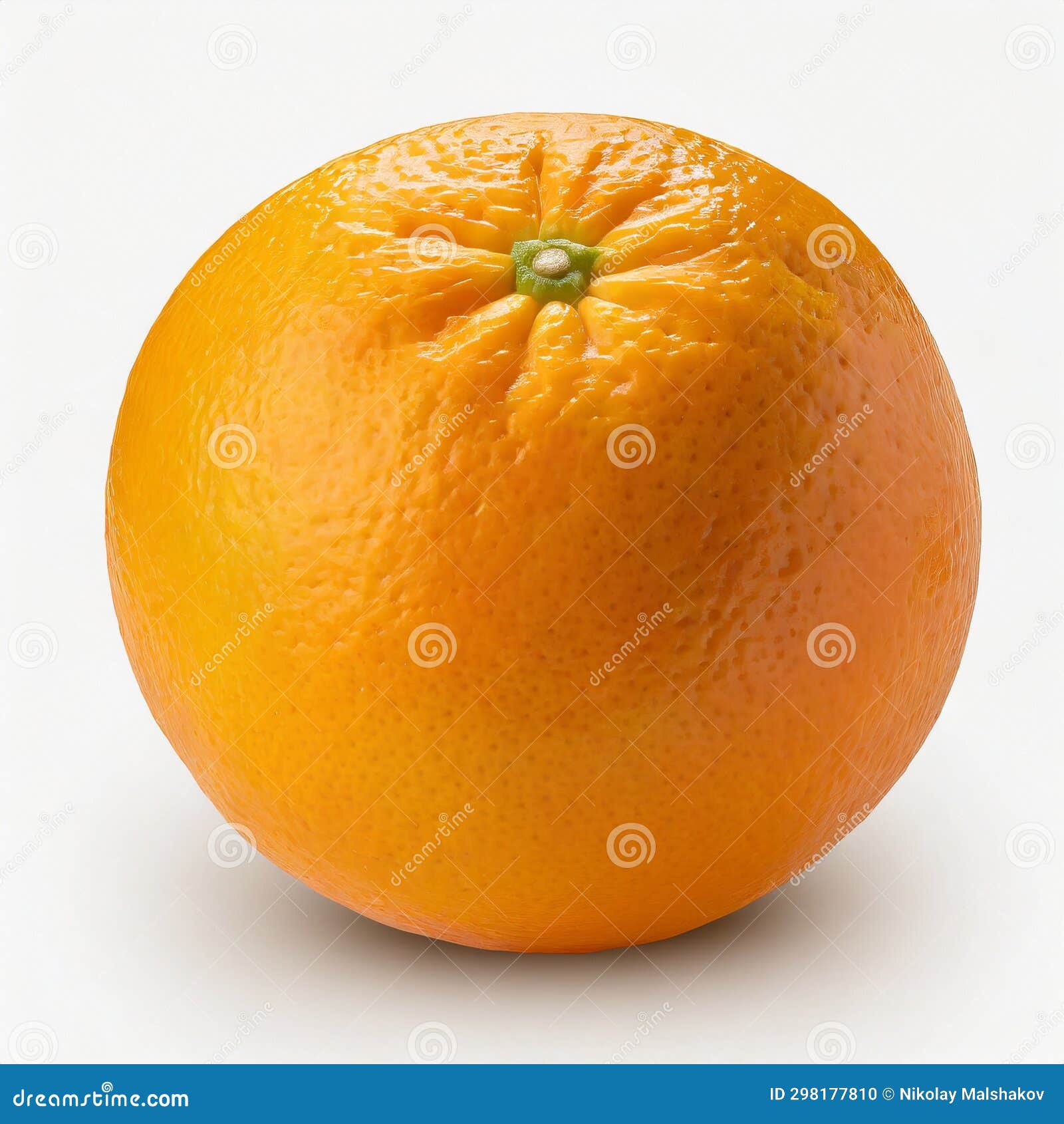 Whole Orange Isolated on White Background. Stock Photo - Image of cross ...