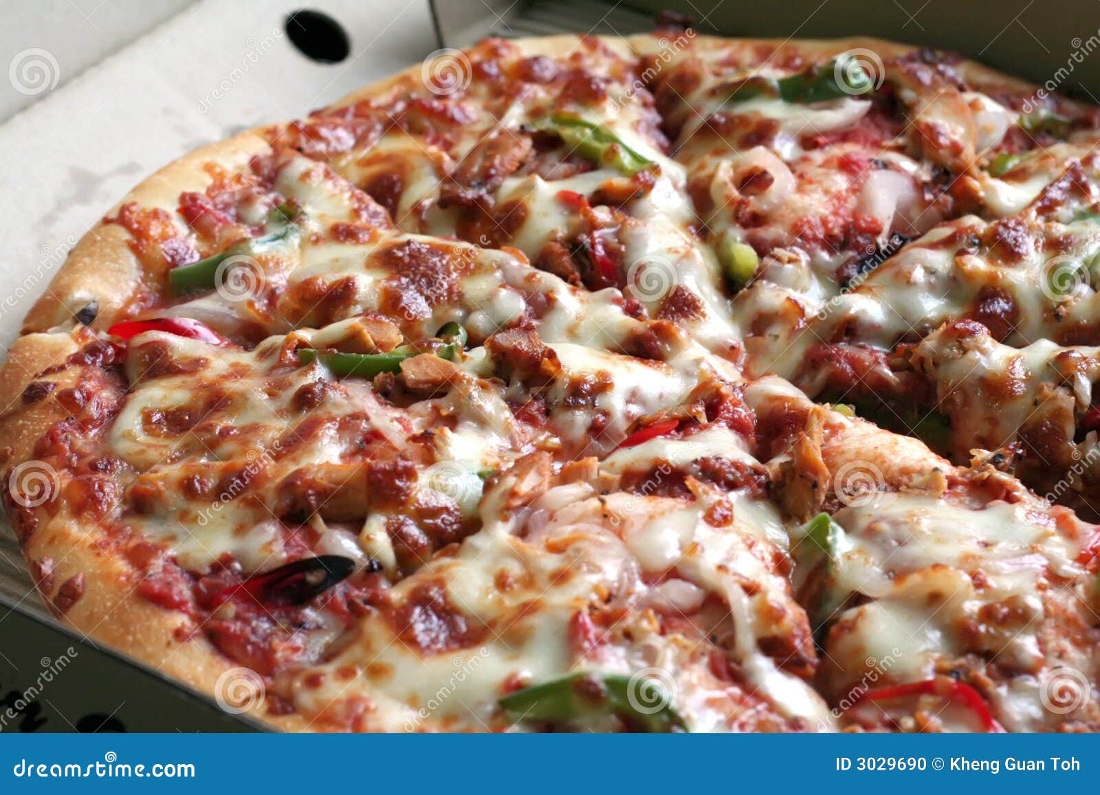 Whole pizza stock photo. Image of food, dough, fast, delicious - 3029690