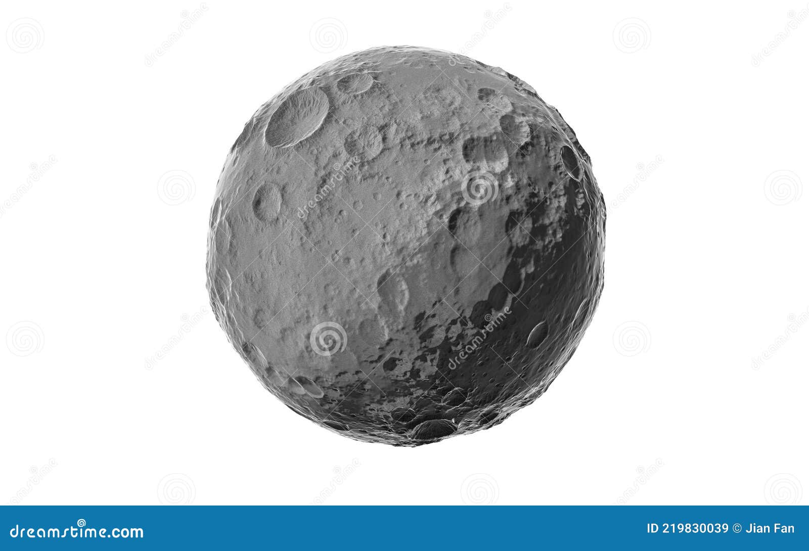 Whole Planet with White Background, 3d Rendering Stock Illustration ...