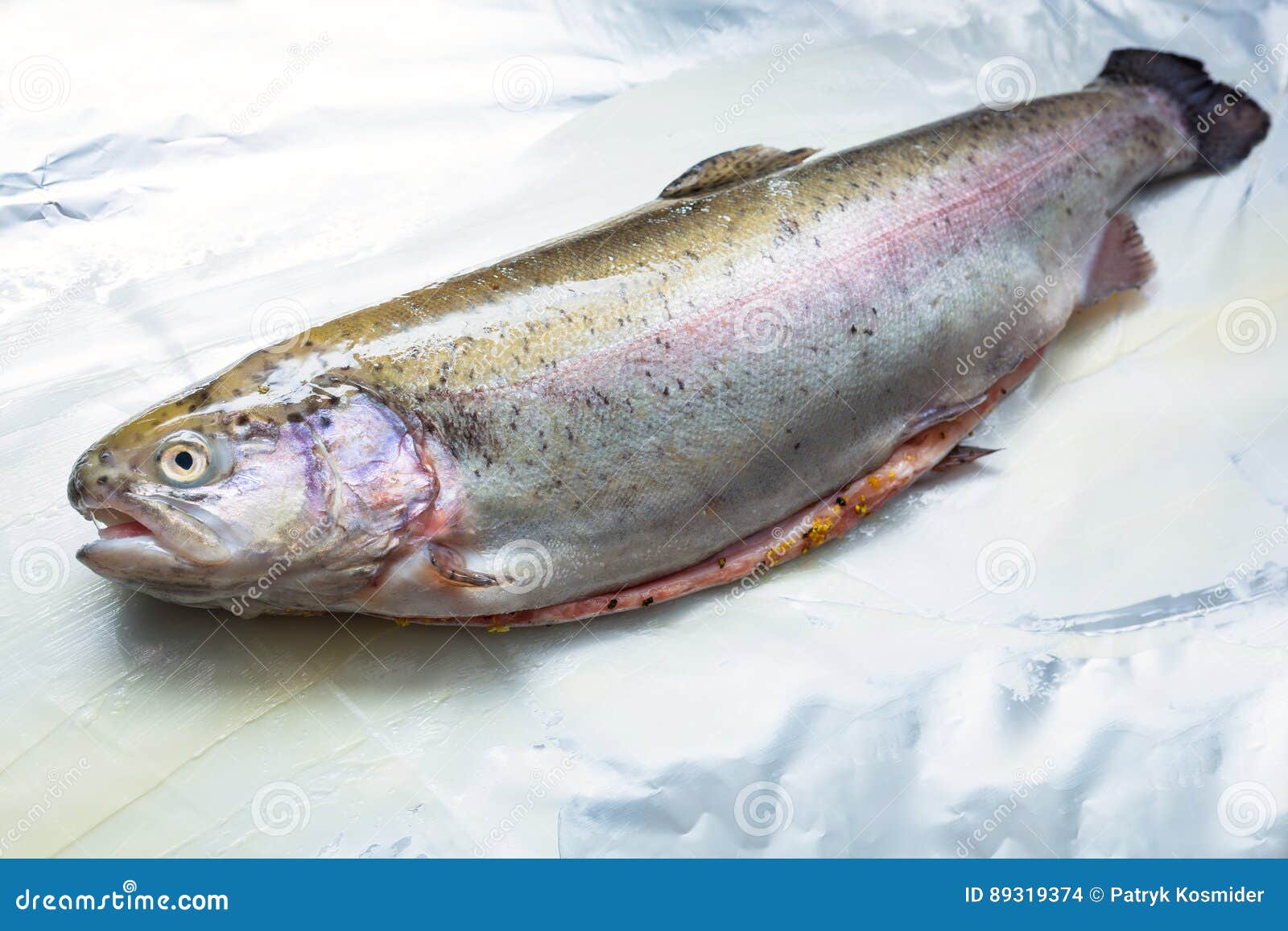 Whole Rainbow Trout In Trays Royalty-Free Stock Photography ...