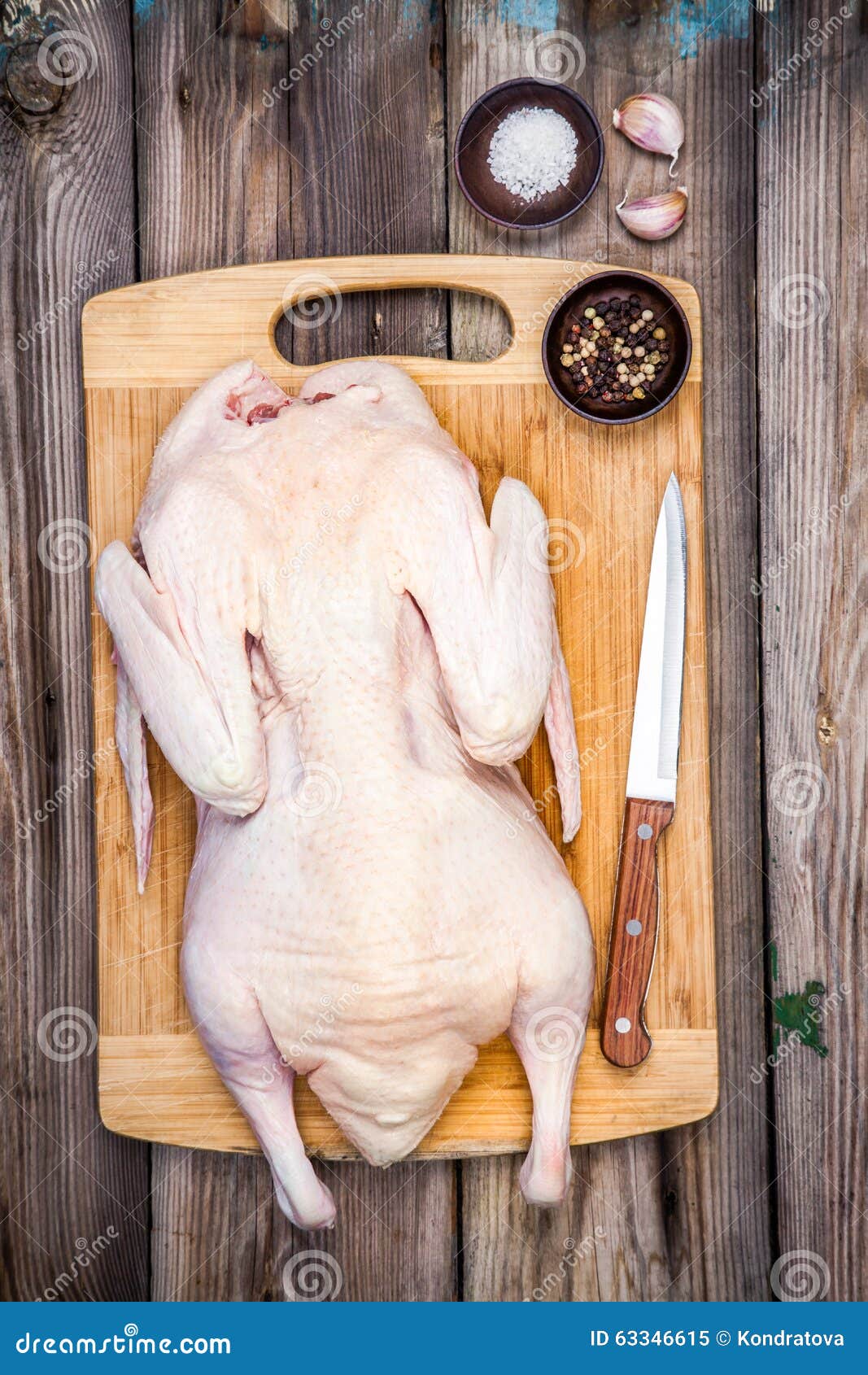 Whole Raw Duck Ready To Cook Stock Image - Image of chicken, chopped ...