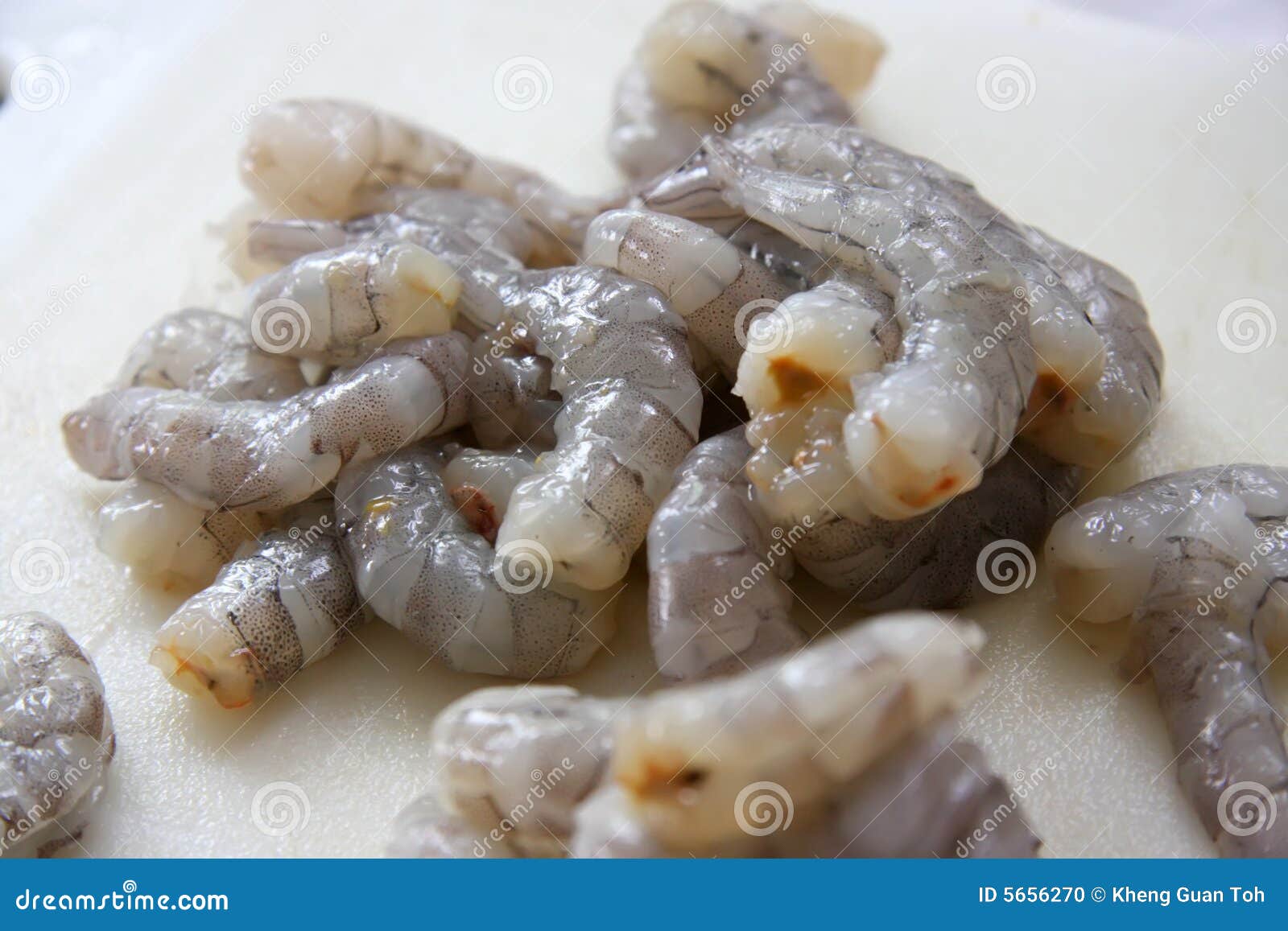 Whole raw prawns stock photo. Image of isolated, peeled - 5656270