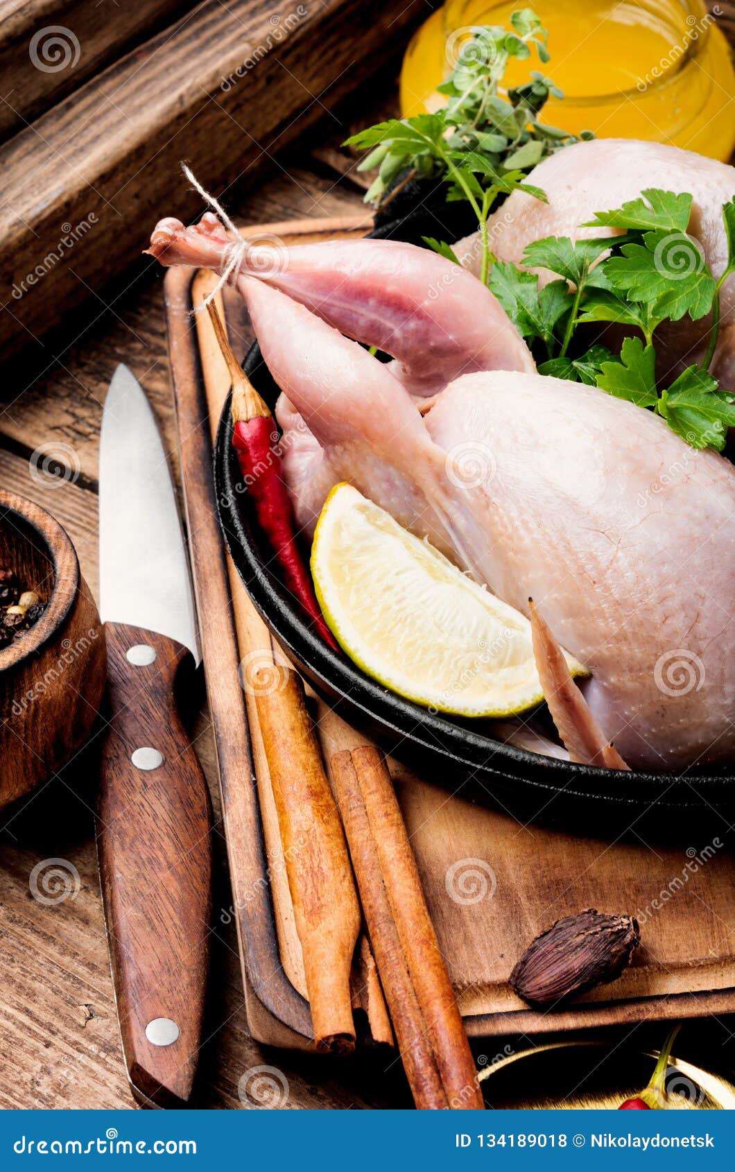 Whole raw quail stock photo. Image of healthy, green - 134189018