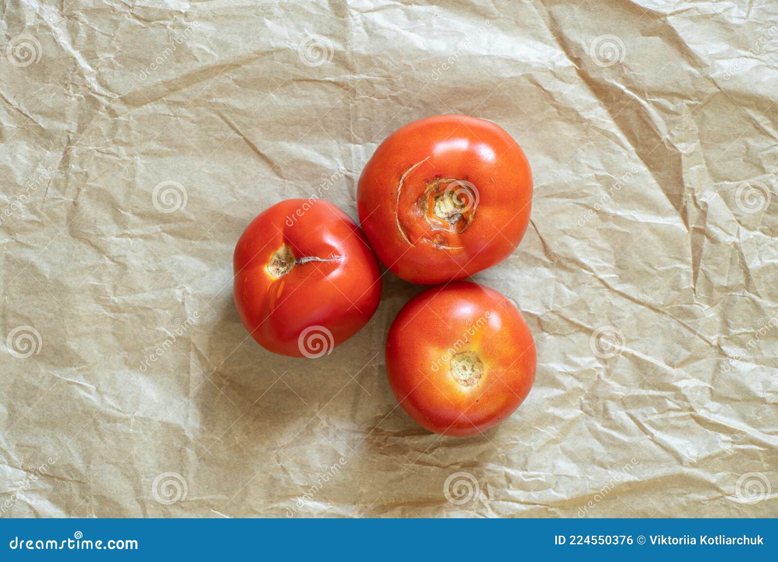 A Whole Raw Spoiled Homemade Tomato is on the Table Stock Photo - Image ...