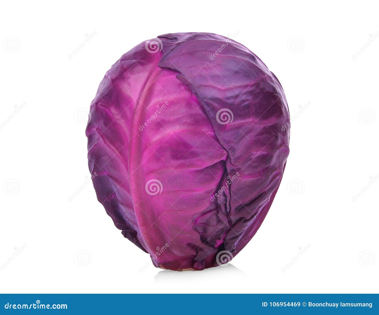Whole of Red Cabbage Vegetable Isolated on White Stock Image - Image of ...