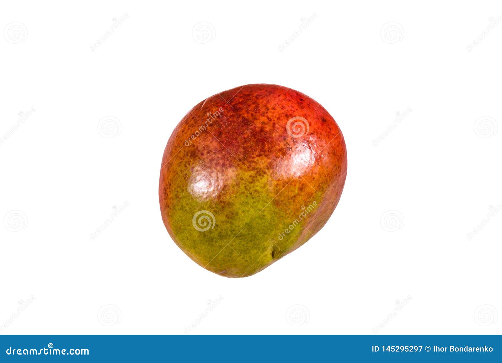Whole Red Mango Fruit Isolated on a White Background Stock Image ...