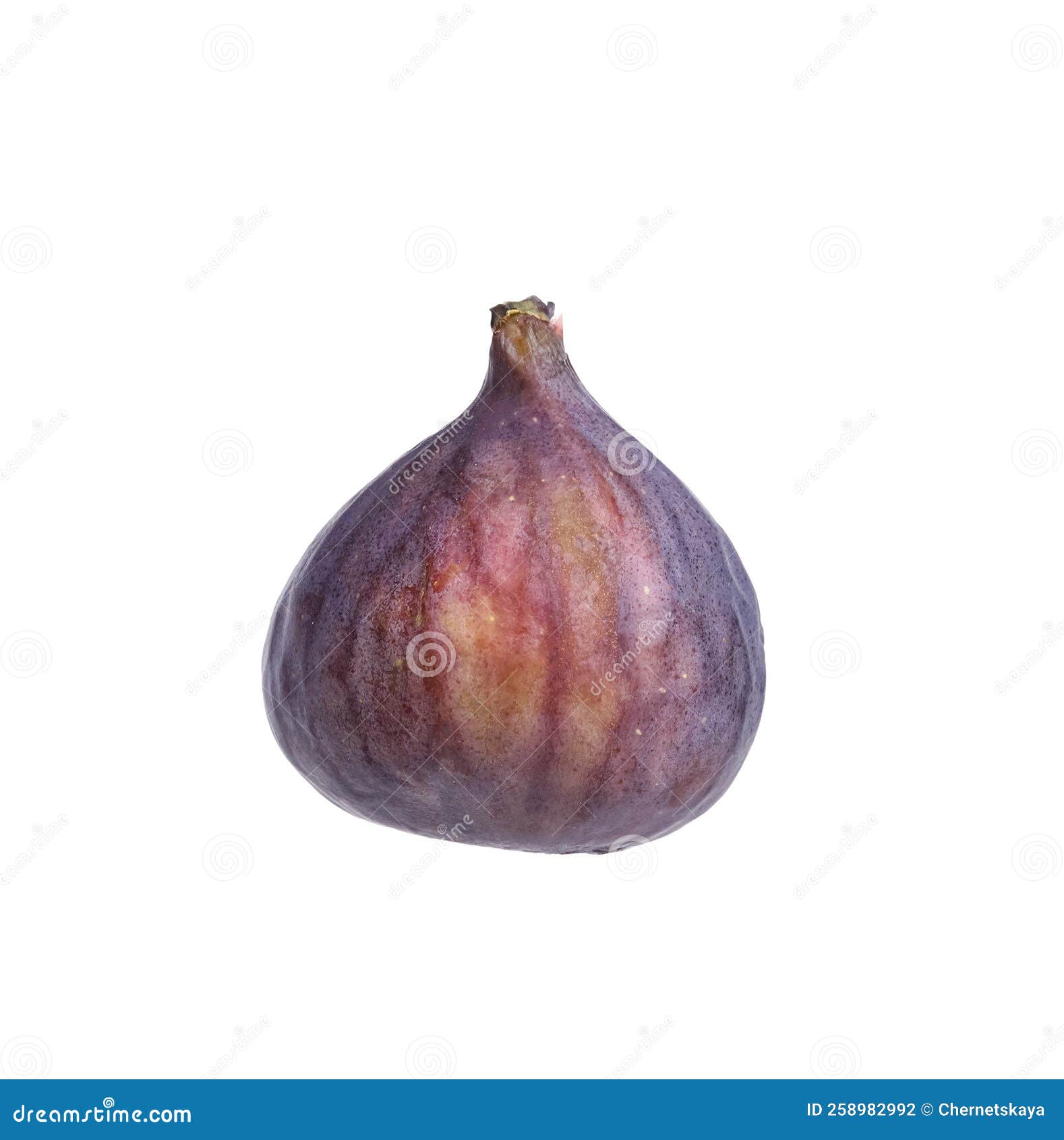 Whole Ripe Fresh Fig Isolated on White Stock Photo - Image of natural ...