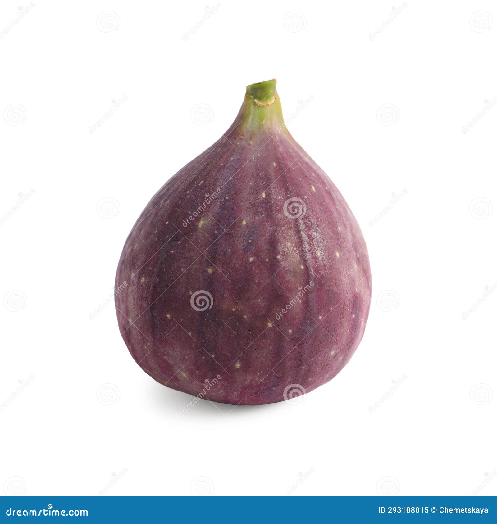 Whole Ripe Fresh Fig Isolated on White Stock Image - Image of summer ...