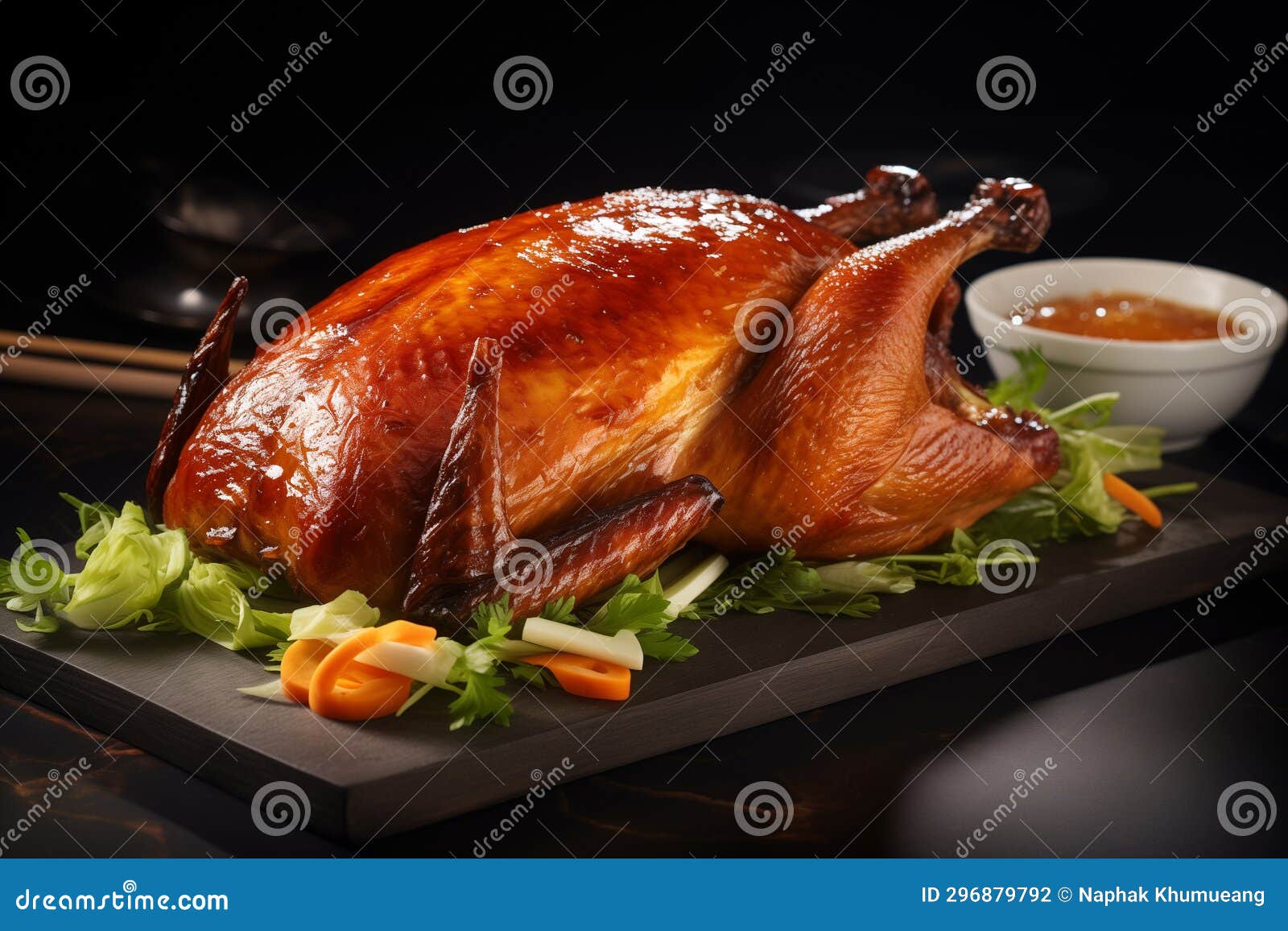 Table With Grilled Beef Steaks, Sausages, Salmon, Burgers, Night ...