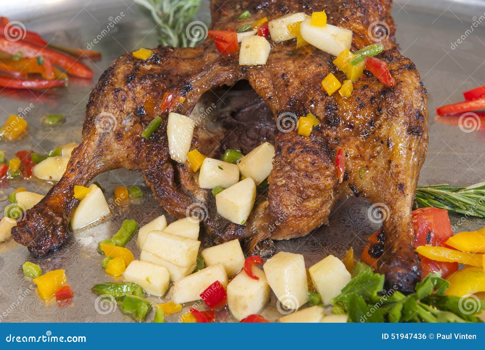 Whole Roasted Duck at a Restaurant Buffet Stock Photo - Image of ...