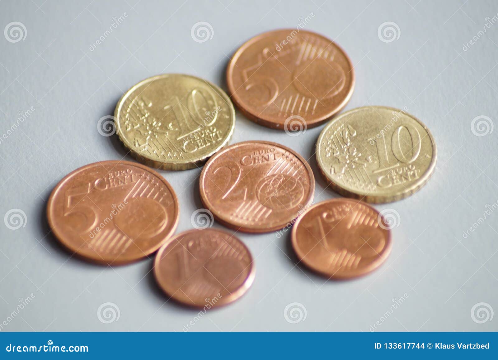A Packet of Euro Cent Coins Stock Photo - Image of pennies, euro: 133617744