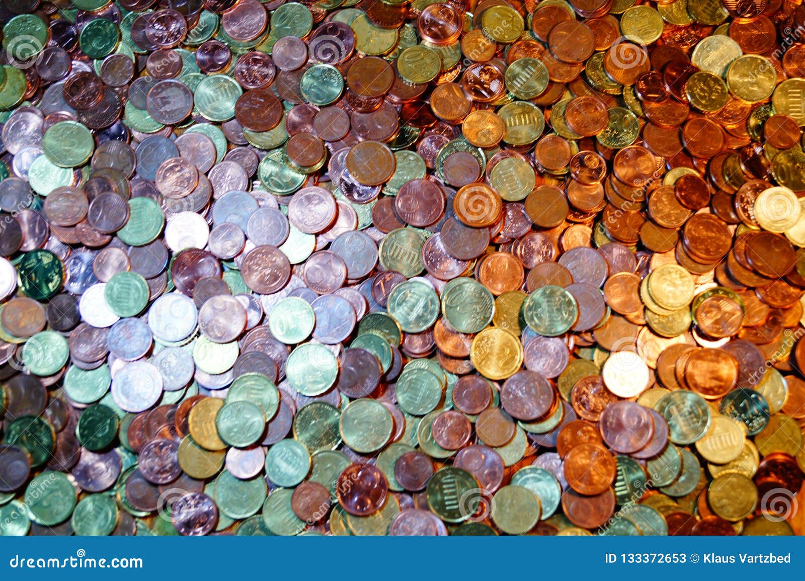 A Packet of Euro Cent Coins Stock Image - Image of cent, change: 133372653