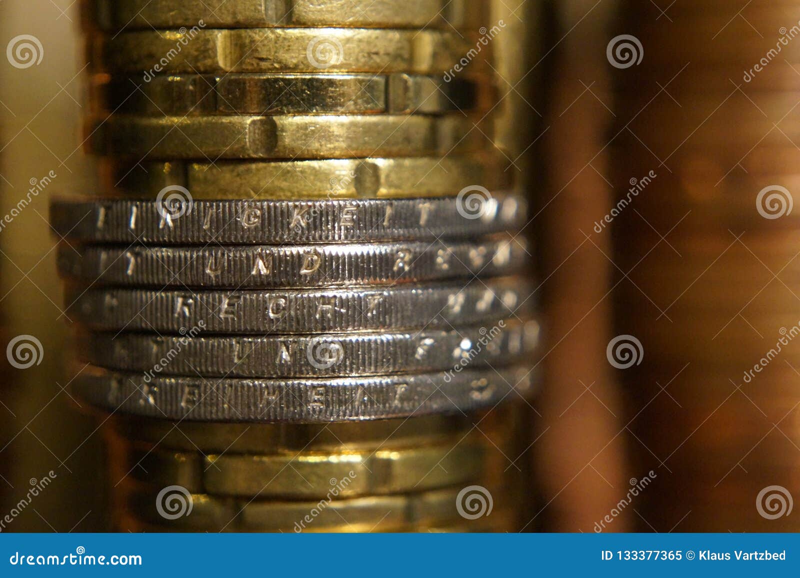A Packet of Euro Cent Coins Stock Image - Image of savings, coins ...